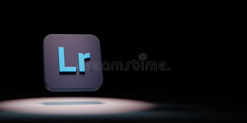 Lightroom App Icon Spotlighted on Black Background Editorial Image ...