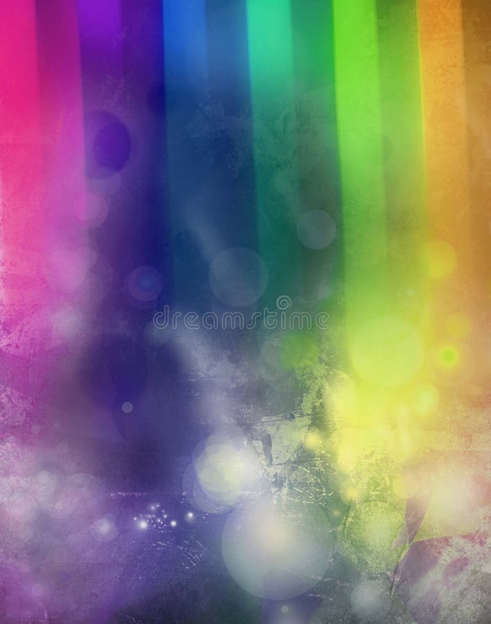 Lights on Abstract Rainbow Texture Stock Illustration - Illustration of ...