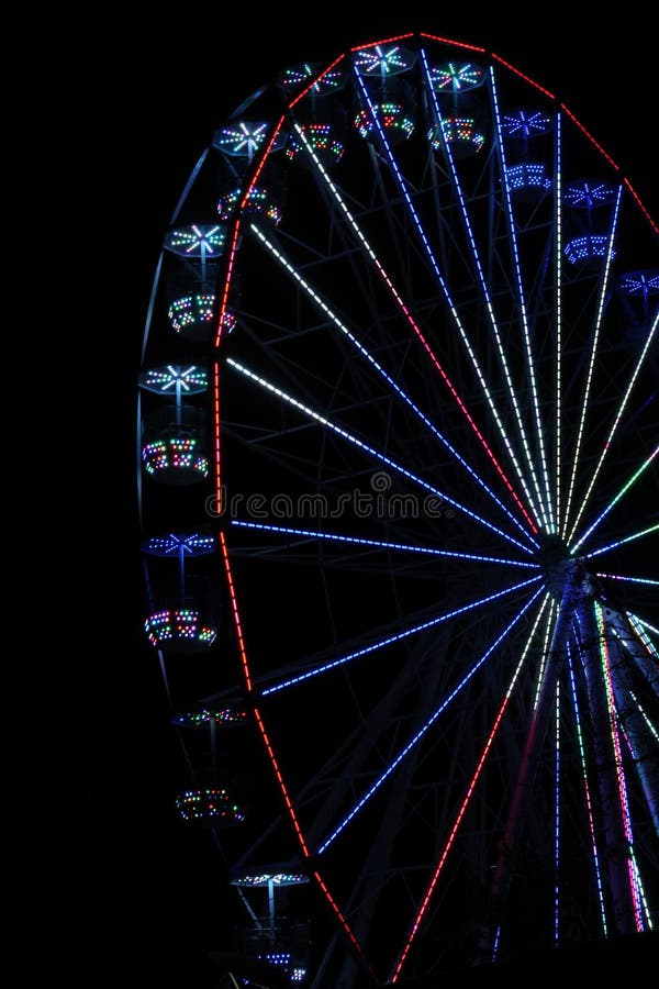 The fun wheel stock image. Image of night, round, amusement - 117271831