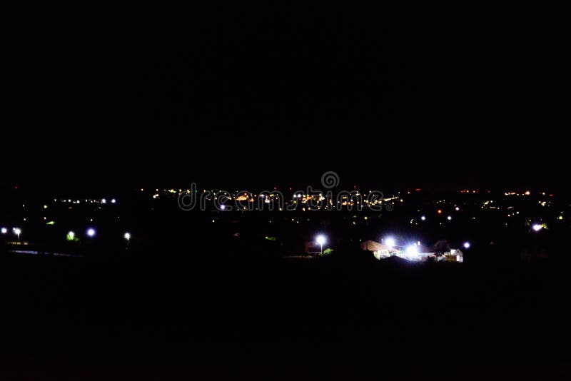 Lights of the Big City at Night Stock Image - Image of building ...