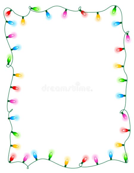 Lights border stock vector. Illustration of border, colors - 14682930