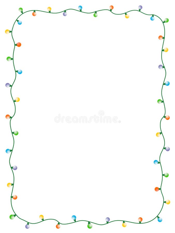 Lights / bulbs border stock illustration. Illustration of dark - 12532151