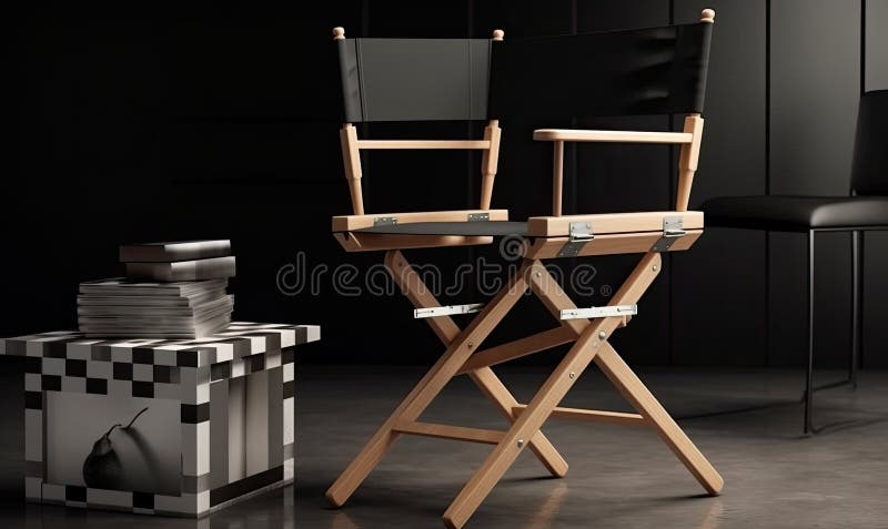 Lights, Camera, Action Clapper and Director S Chair on a Film Set ...