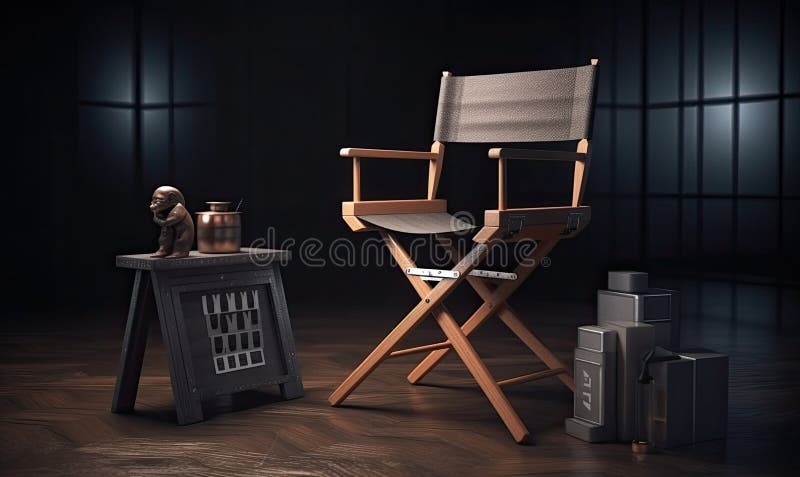 Lights, Camera, Action - Clapper and Director S Chair on Film Set ...