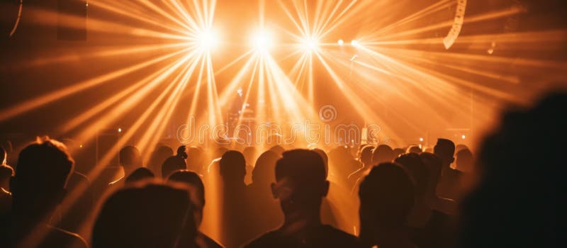 The Lights are Coming Up at a Music Concert Stock Image - Image of ...