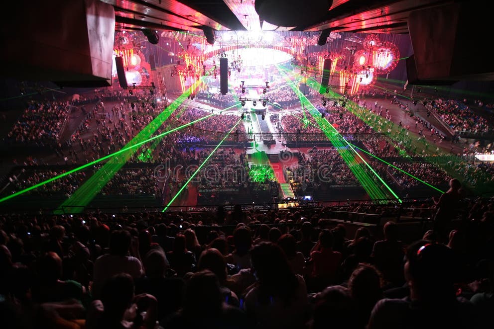 Lights in concert hall stock image. Image of effects, illuminate - 6375923