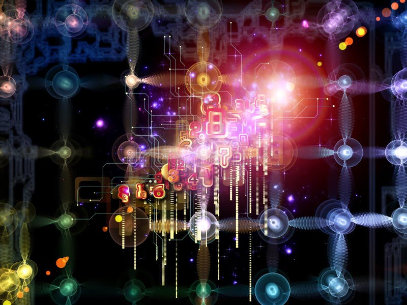 Lights of Connection stock illustration. Illustration of development ...