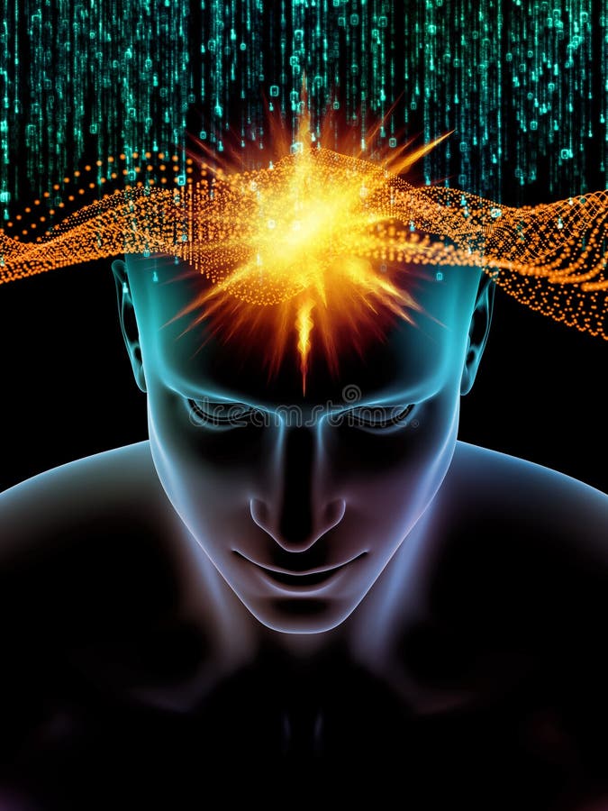 Lights of Consciousness stock illustration. Illustration of glow - 30952255