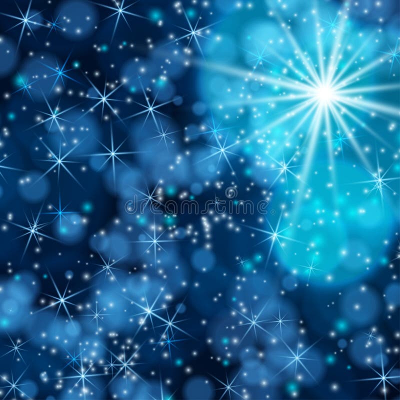 Lights in Cosmos Background Bokeh Effect. Stock Vector - Illustration ...