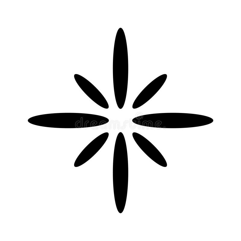 Lights Flare Primitive Geometric Shape Stock Vector - Illustration of ...