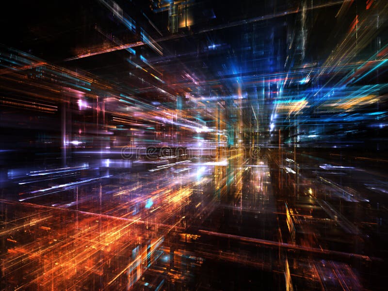 Lights of the Future stock image. Image of pattern, communication ...