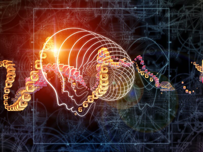 Lights of Geometry stock illustration. Illustration of consciousness ...