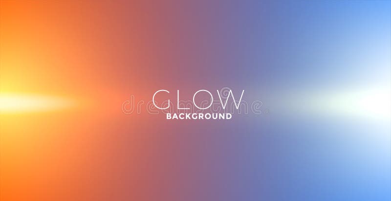 Lights Glow Effect Background in Orange and Blue Colors Stock Vector ...