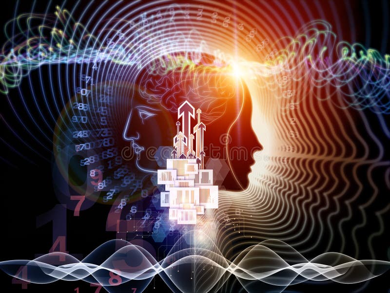 Lights of Human Mind stock illustration. Illustration of light - 32581306