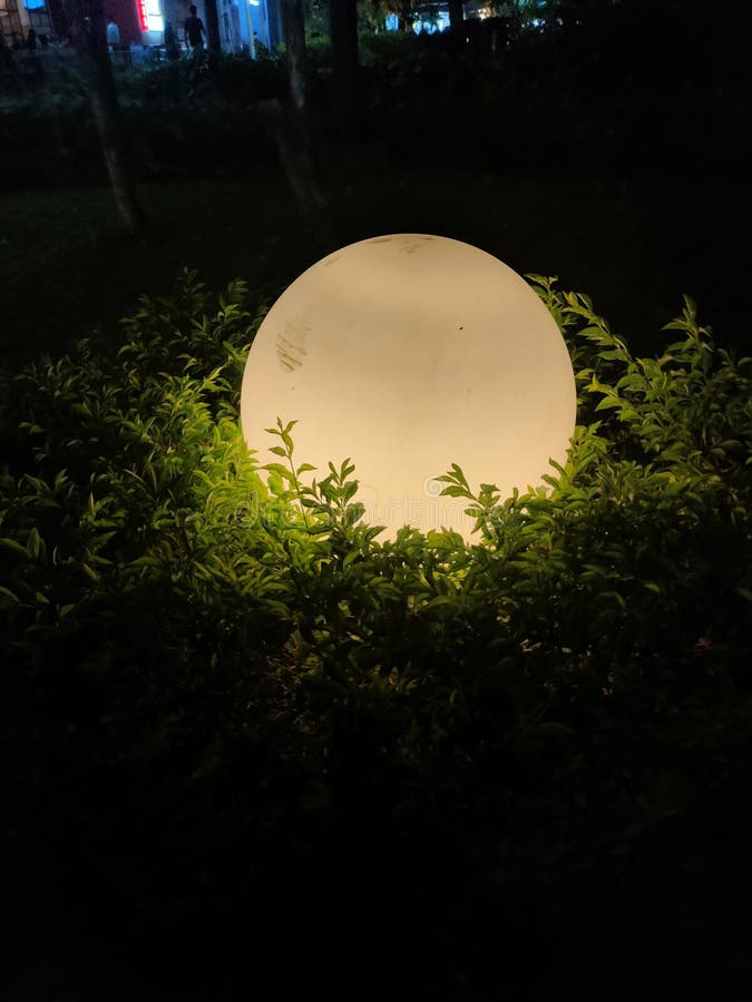 Lights that Illuminate the Leaves Stock Image - Image of lamp, light ...