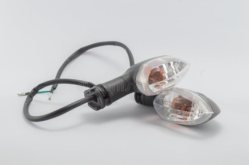 Lights Lamp Right and Left for Motorcycle Stock Image - Image of ...