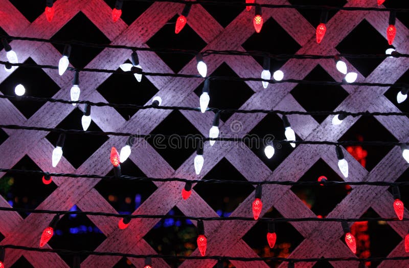 Lights on lattice stock image. Image of lattice, park - 12011797