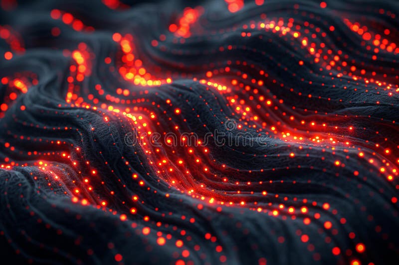 These Lights Make a Beautiful Shape Around Red Abstract Lighting ...