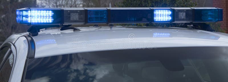 Lights on a Marked Police Cruiser Stock Photo - Image of city, deputy ...