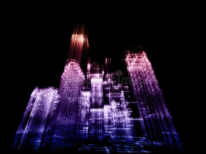 Lights of Metropolis stock illustration. Illustration of vivid - 21514107