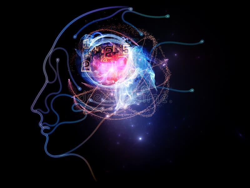 Lights of the mind stock illustration. Illustration of meditation ...