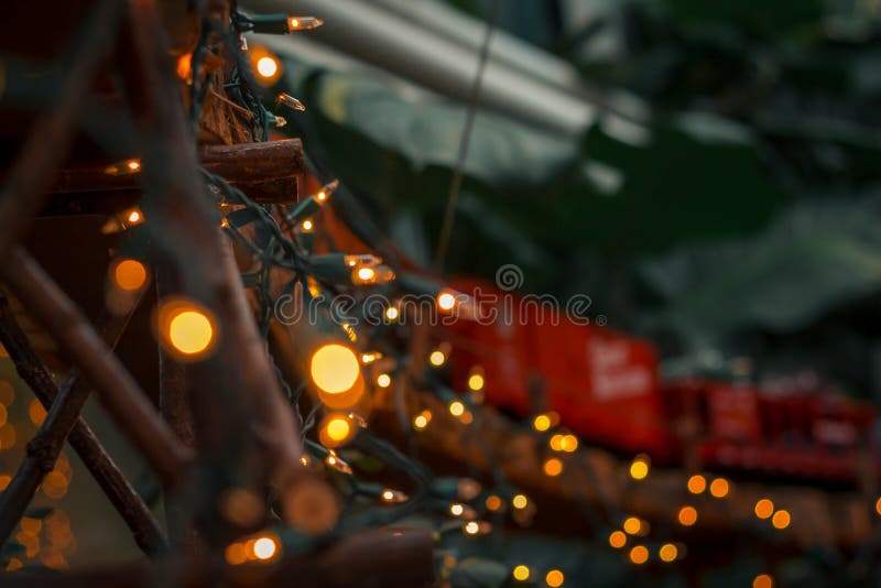 Lights on a Model Train Bridge Editorial Stock Image - Image of gardens ...