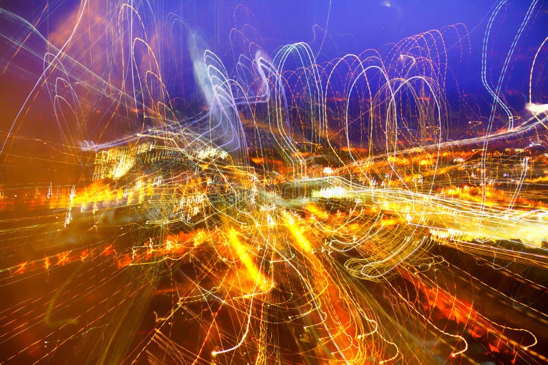 Lights moving stock image. Image of dusk, headlights - 45696651