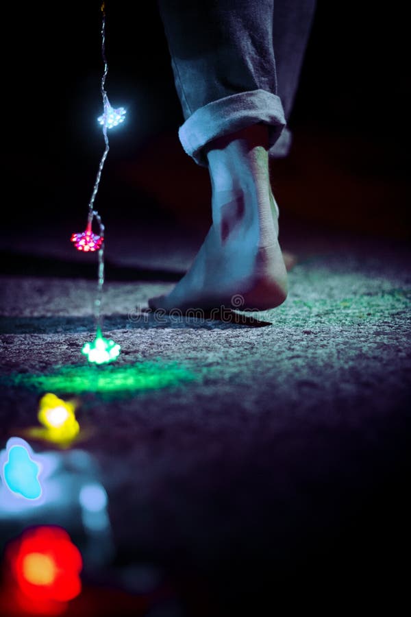 Lights on the road stock image. Image of walk, colors - 112765315