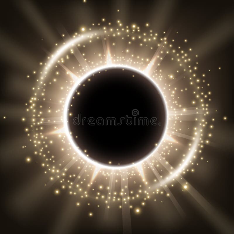 Lights rounded background stock vector. Illustration of illuminated ...