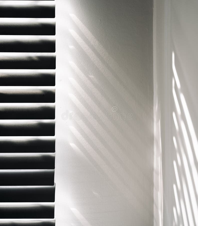 Lights Shadows. Abstract Light, Black Shadow Overlay from Window on ...