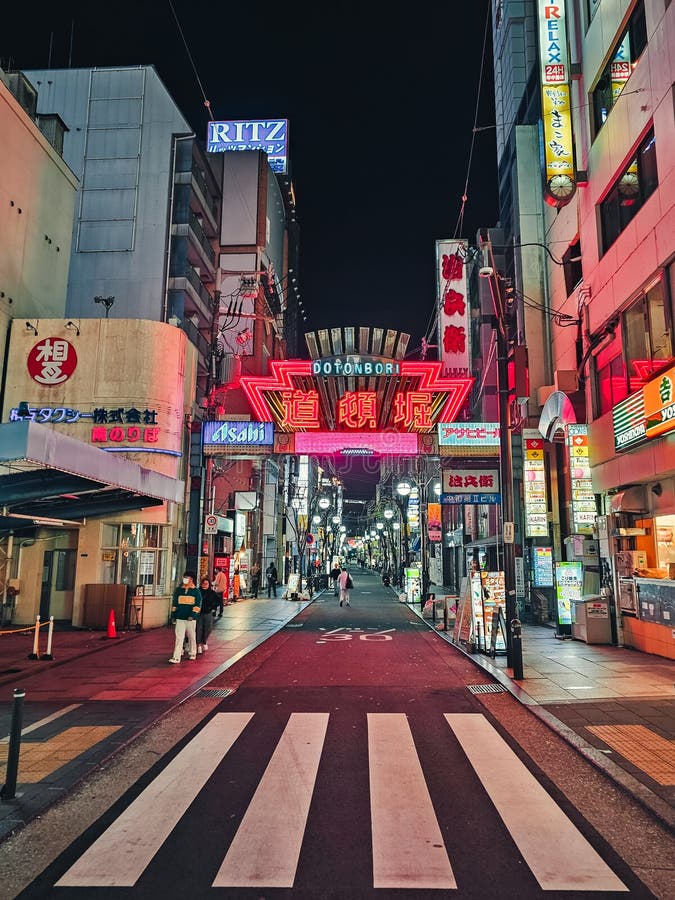 Lights of Shops and Buildings on the Streets of Tokyo Editorial ...