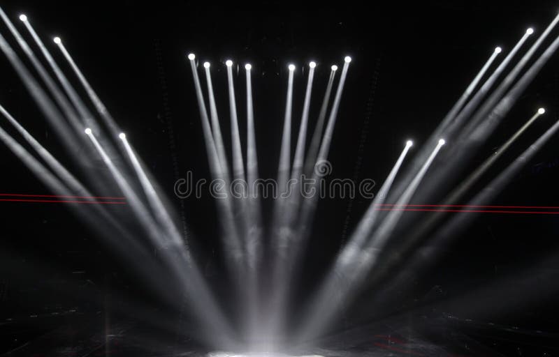Light Lit in the Empty Scene Stock Photo - Image of cosmic, blurry ...