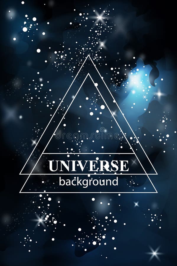 Lights Sparkle Dark Background Vector. Universe Templates Stock Vector ...