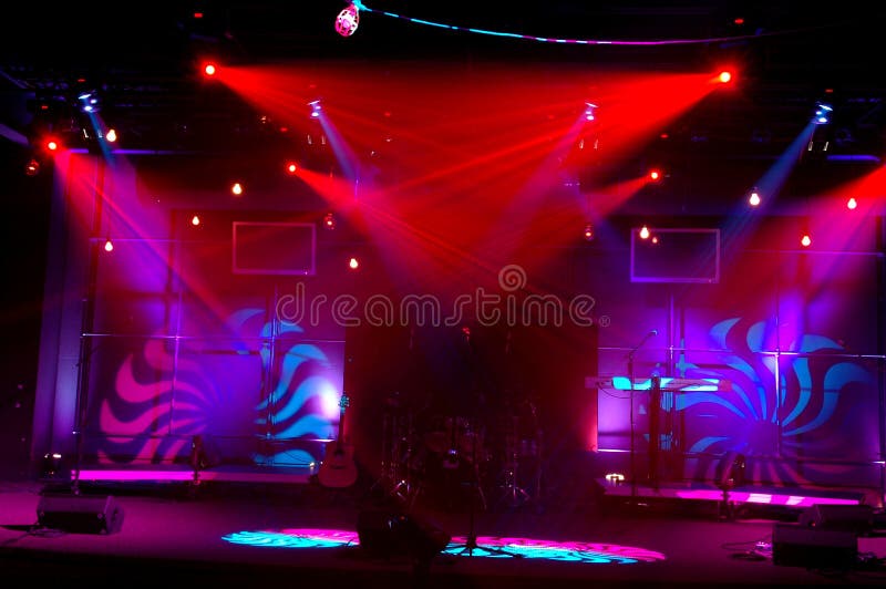 Lights on Stage stock photo. Image of effects, night, high - 3572804