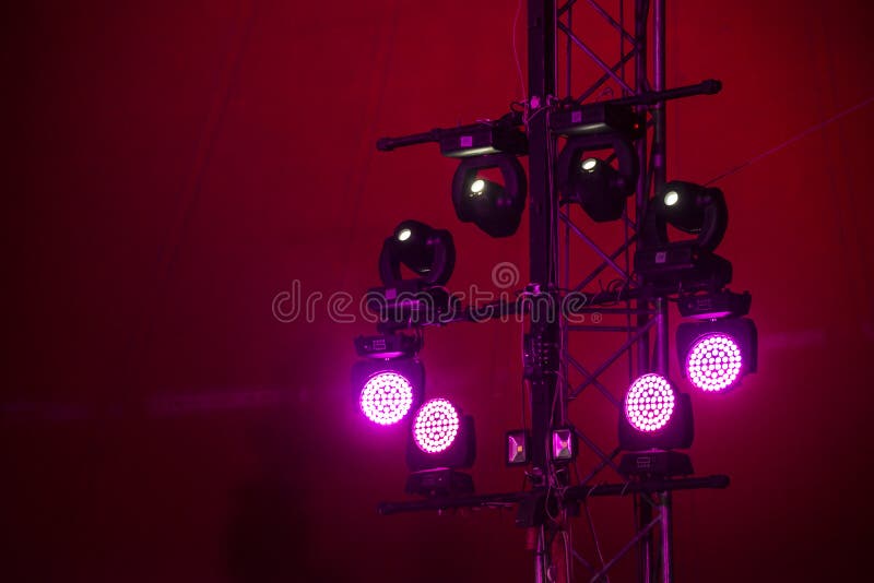 Lights on the stage stock image. Image of spotlight - 138019107