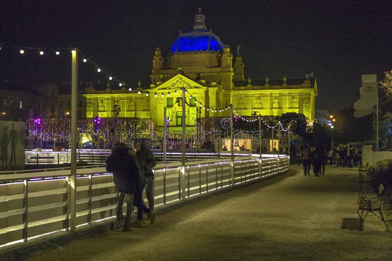 Lights on a Street at Advent Editorial Photography - Image of ...