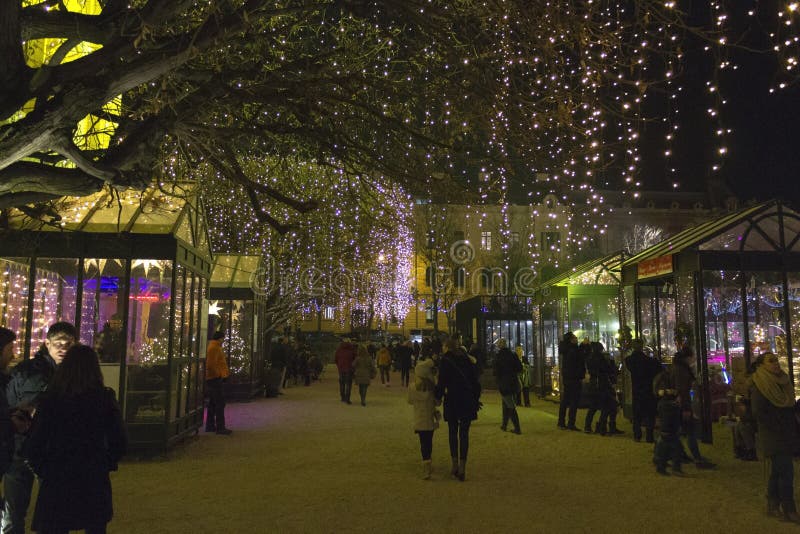 Lights on a Street at Advent Editorial Photo - Image of religion ...