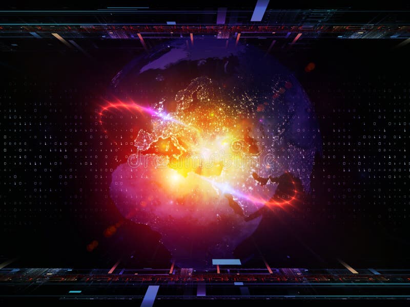 Lights of Technology stock illustration. Illustration of code - 24901872