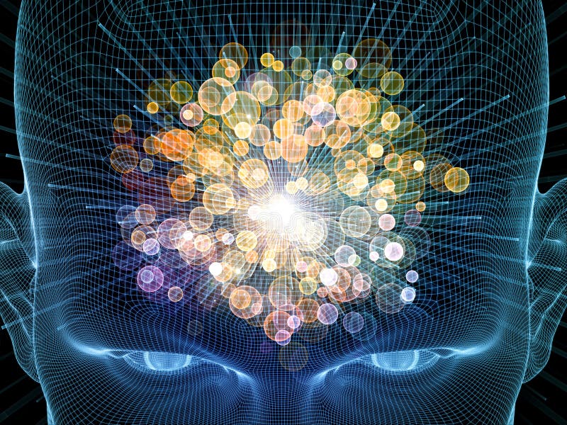 Lights of Human Mind stock illustration. Illustration of light - 32581306