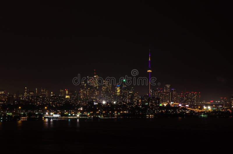 Lights of Toronto stock photo. Image of canada, skyscraper - 245175190