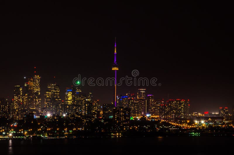 Lights of Toronto stock photo. Image of lights, tall - 92430518