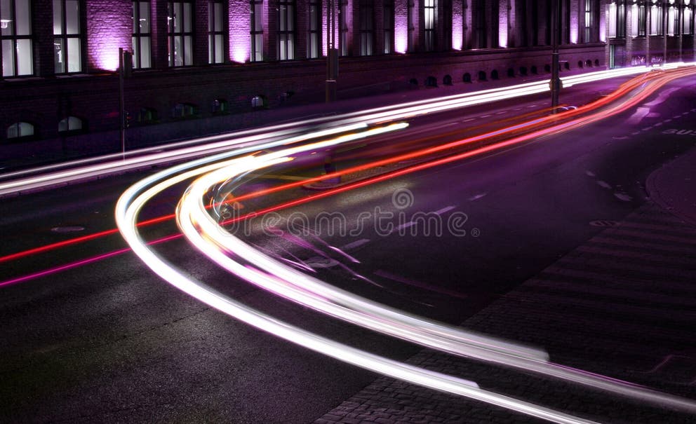 Lights of traffic stock image. Image of road, beam, blur - 11371115