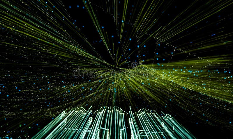 Lights Trail Using Zoom Techniques Stock Photo - Image of explosion ...