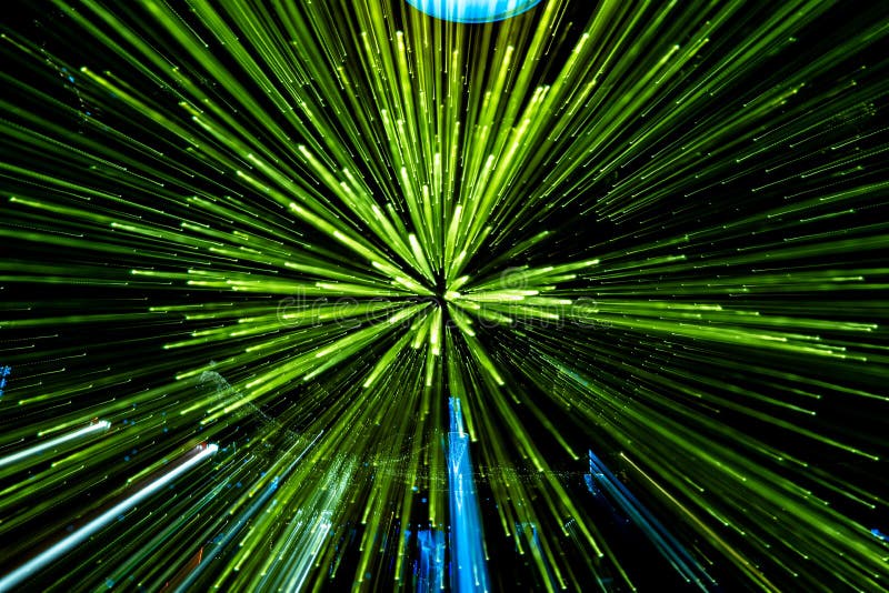 Lights Trail Using Zoom Techniques Stock Image - Image of galaxy ...