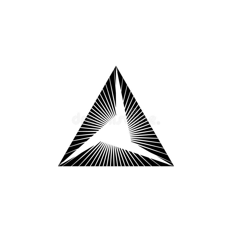 Lights triangle logo stock illustration. Illustration of emblem - 102283805