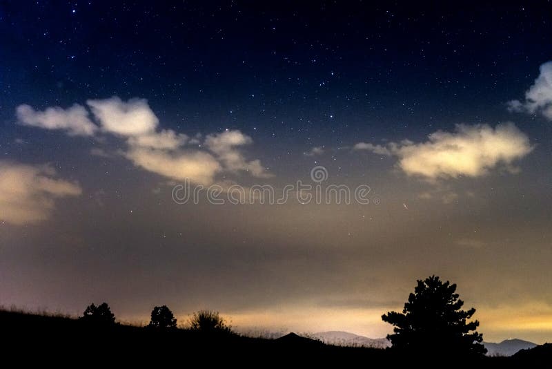 Lights in the valley stock image. Image of background - 96591337
