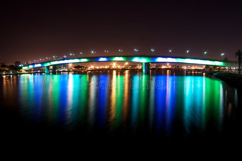 Lights on the Water stock photo. Image of purple, green - 21794254