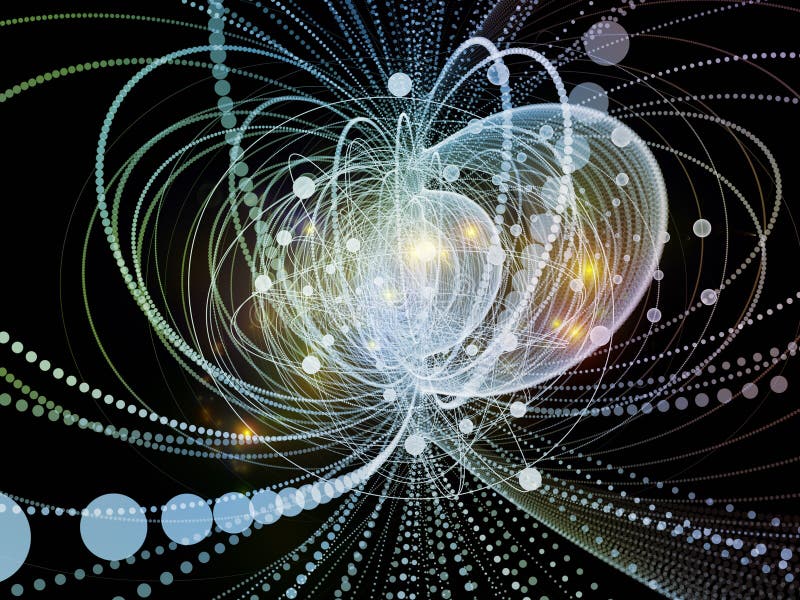 Lights of Wave Particle stock illustration. Illustration of backdrop ...