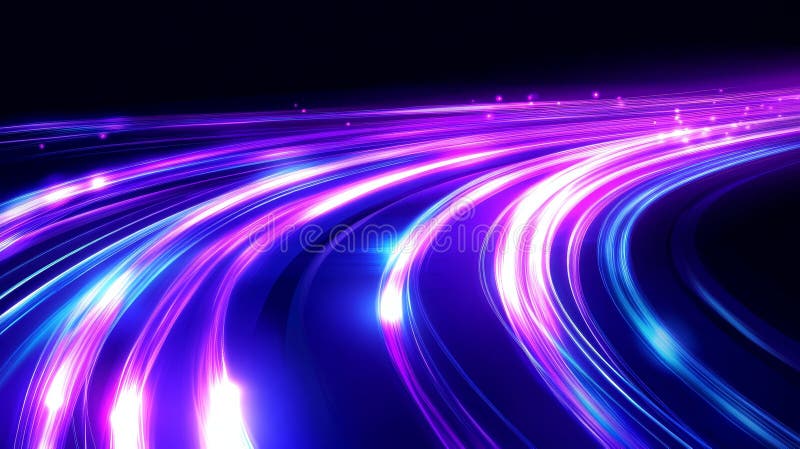 Lightspeed or High-speed Warp Trails, Motion Effect Movement Technology ...