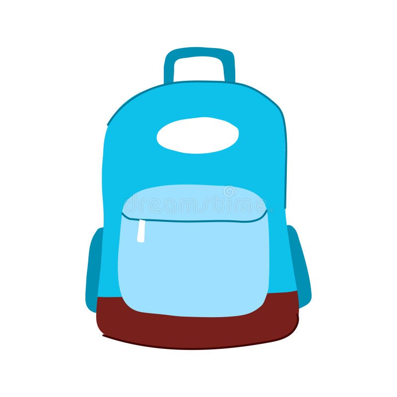 Lightweight Backpack Cartoon Vector Illustration Stock Vector ...